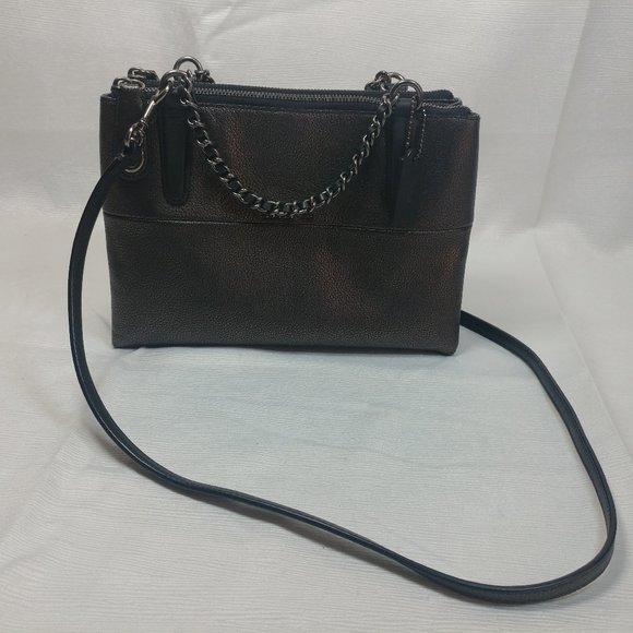 Coach | Bags | Coach Mini Turnlock Borough With Chain Handbag In | Poshmark